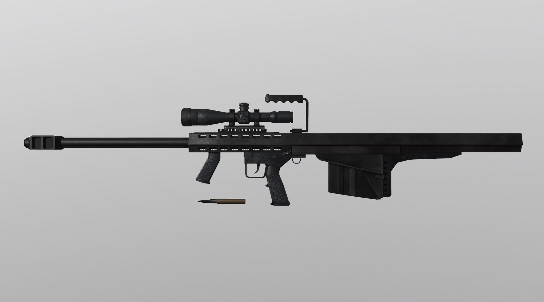 3D model M82A2 Barret VR / AR / low-poly | CGTrader