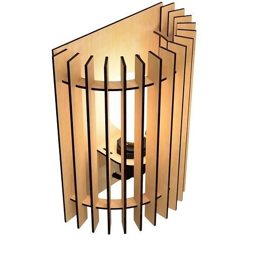 WALL LIGHT STL AND DXF FILES 2 3D model 3D printable | CGTrader