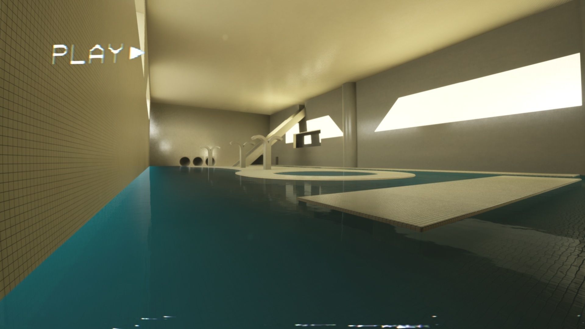 3D model Backrooms - Poolrooms Modular Horror Environment - Unreal Engine VR / AR / low-poly ...