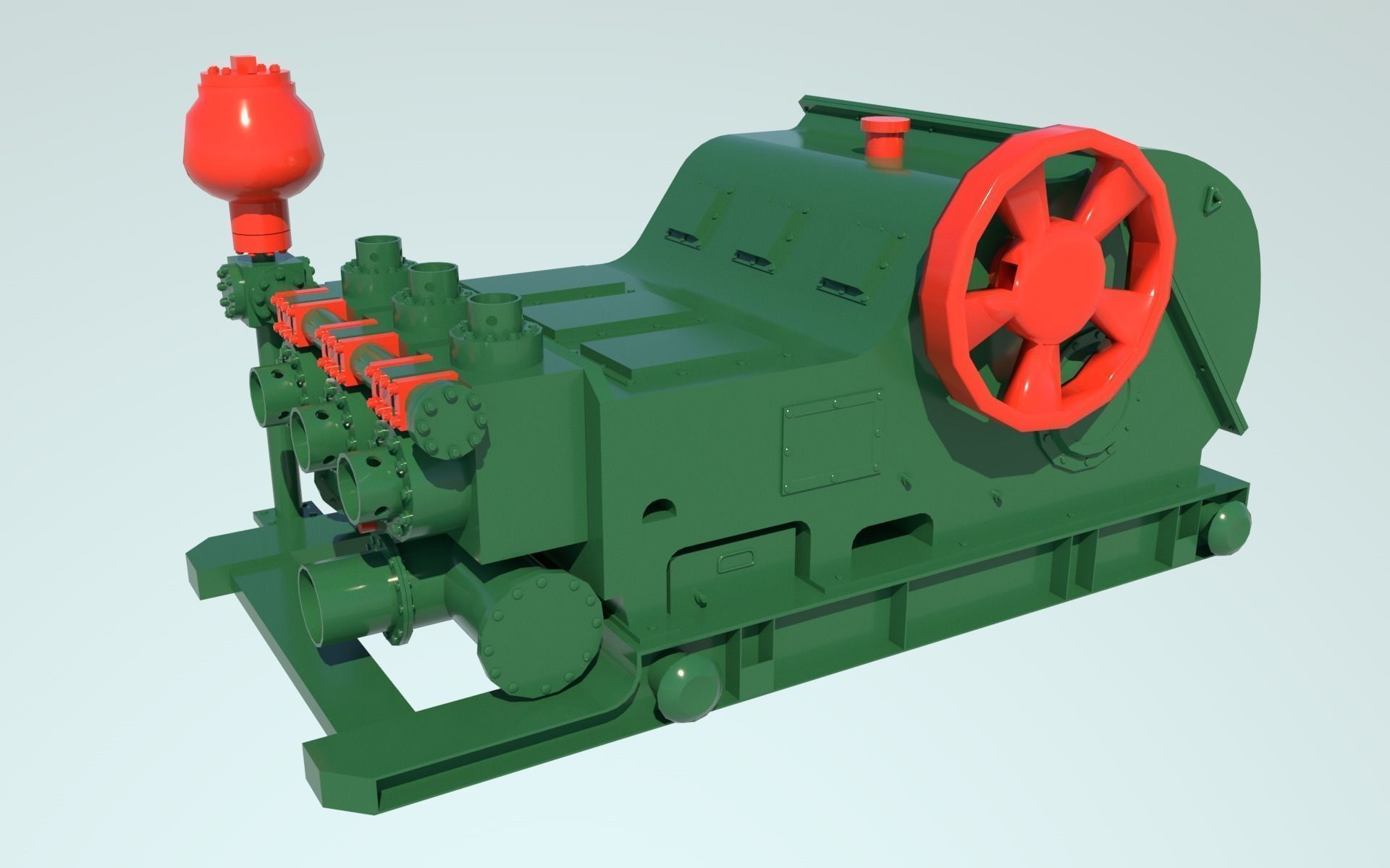 3D model Mud pump VR / AR / low-poly | CGTrader