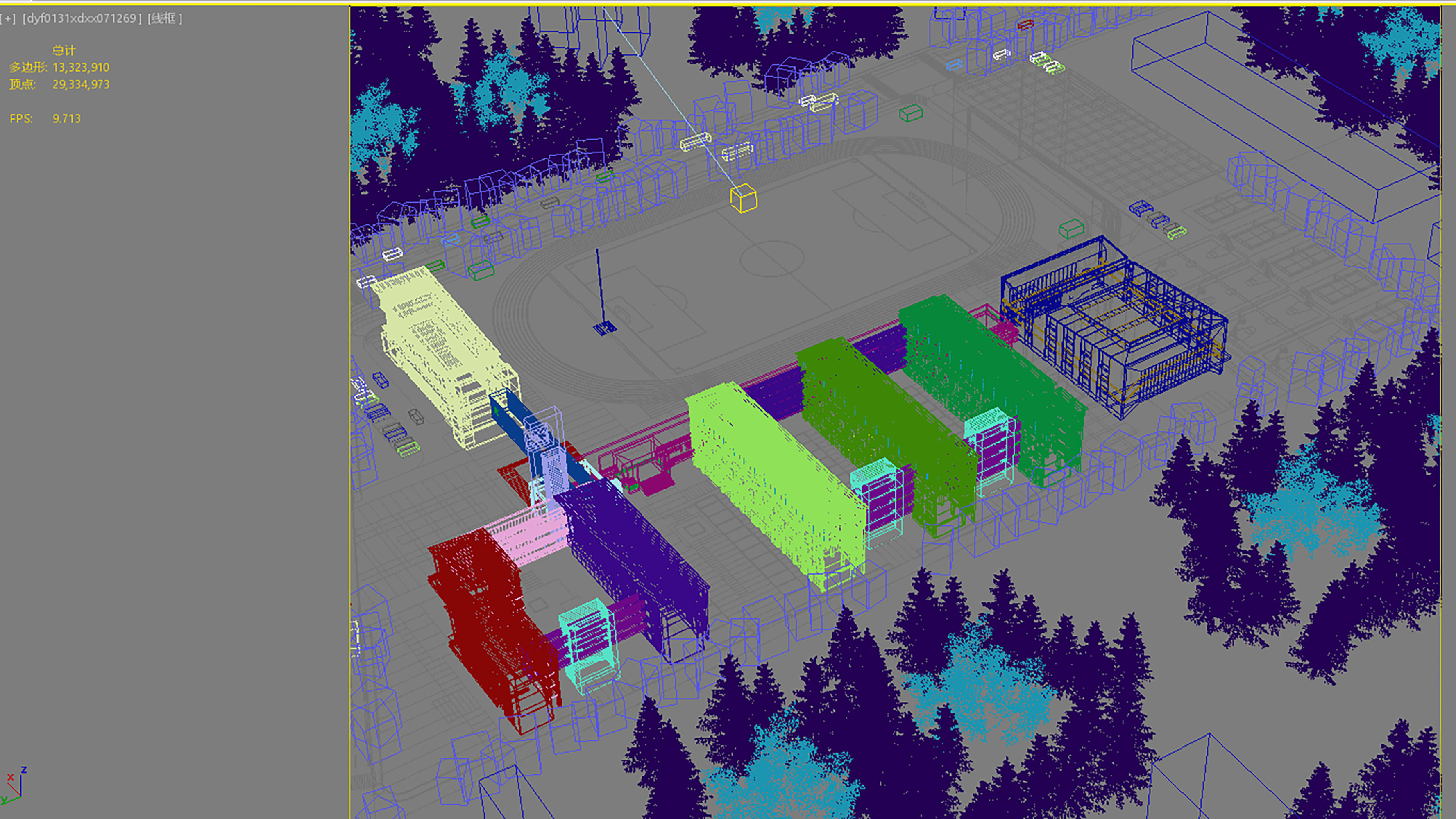 3D Campus School Buildings Set 007 3D model | CGTrader