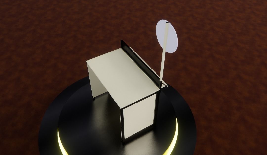 Simple Street Booth 1 3D model 3D printable | CGTrader