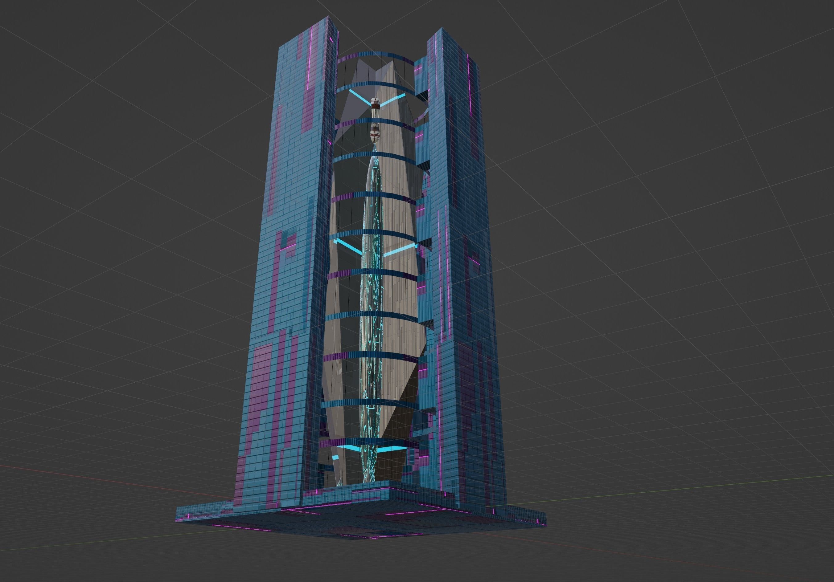 Rocket with electromagnetic launcher 3D model | CGTrader