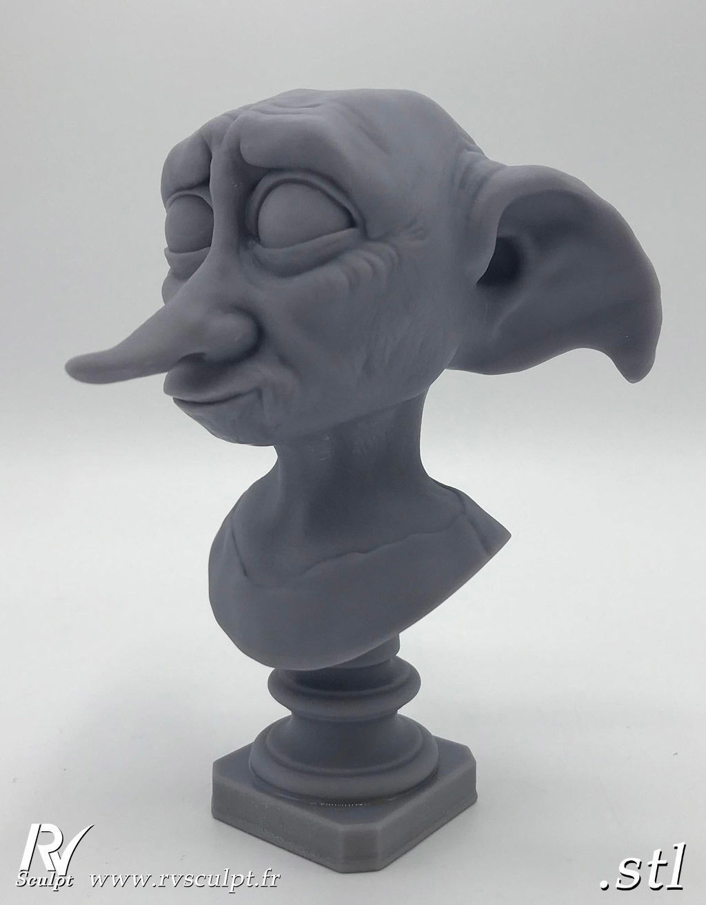 Dobby bust 3D model 3D printable | CGTrader