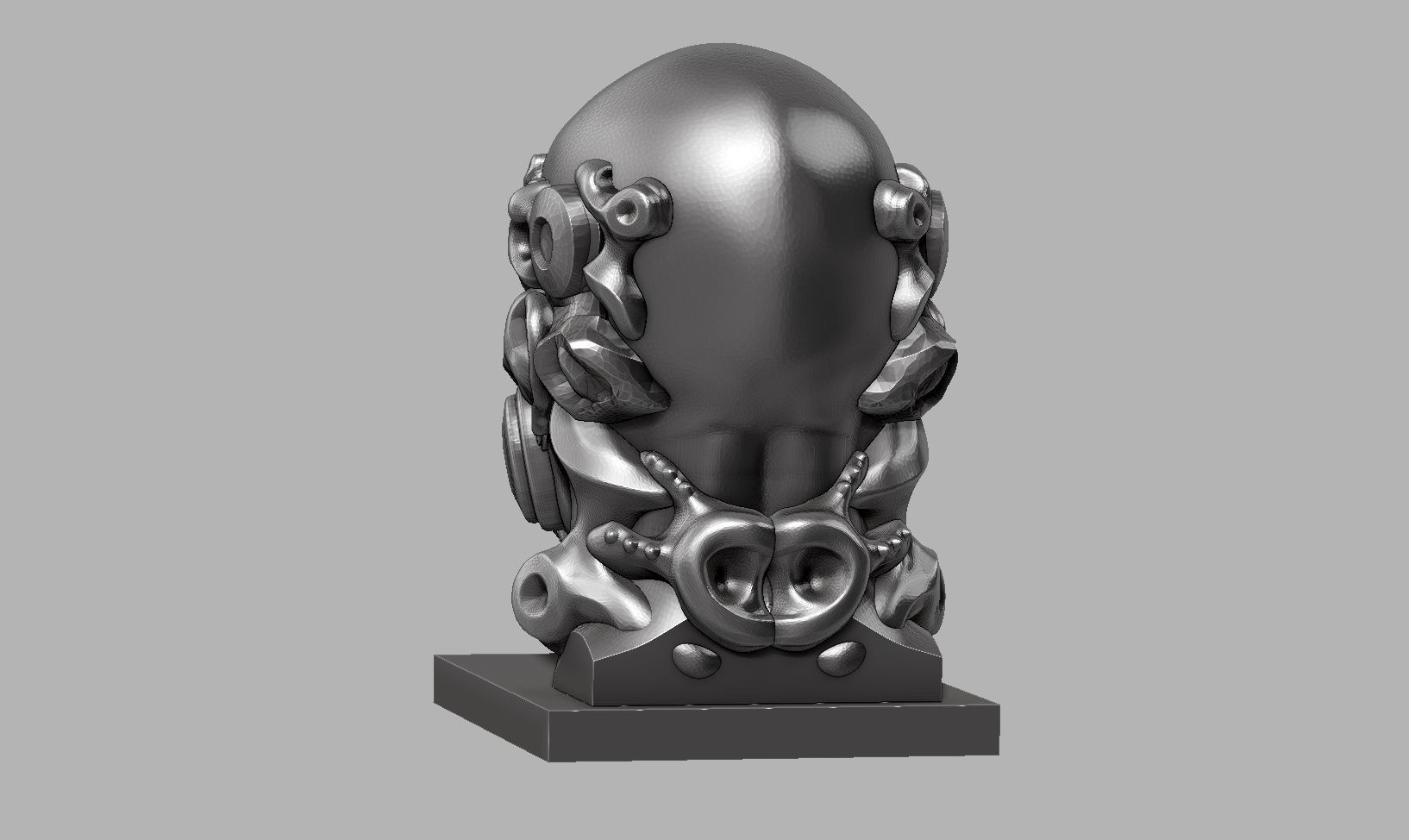 human robot head bust a04 3D model 3D printable | CGTrader