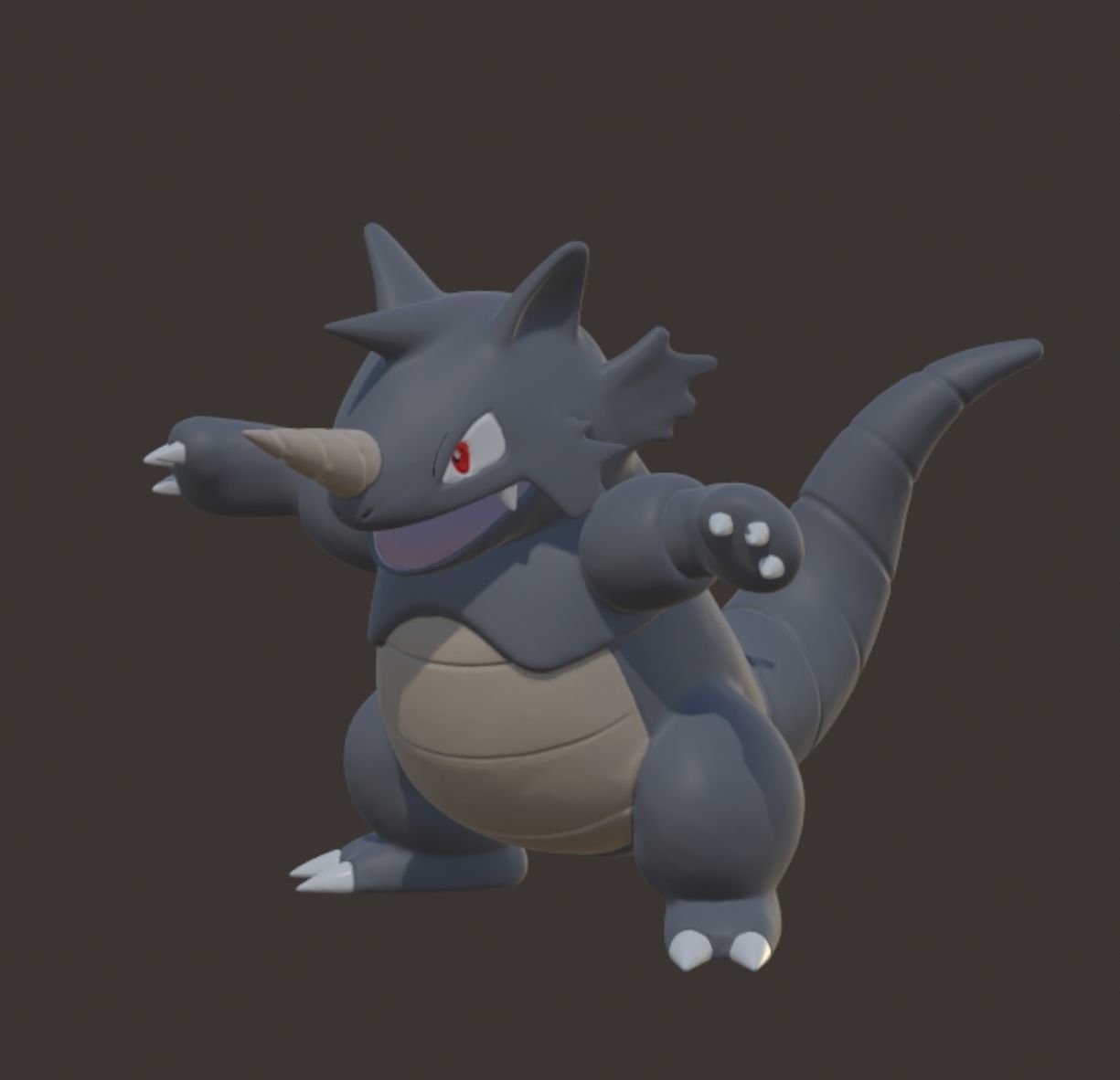 RHYDON POKEMON HIGH-RES 3D model 3D printable | CGTrader