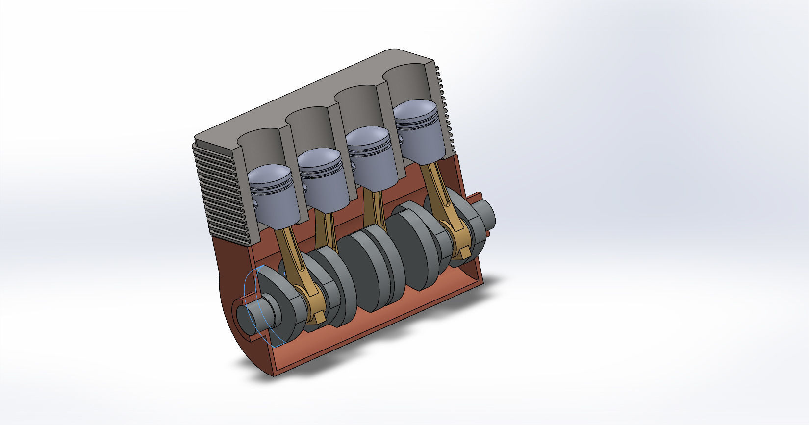 4-CYLINDER ENGINE 3D model animated | CGTrader