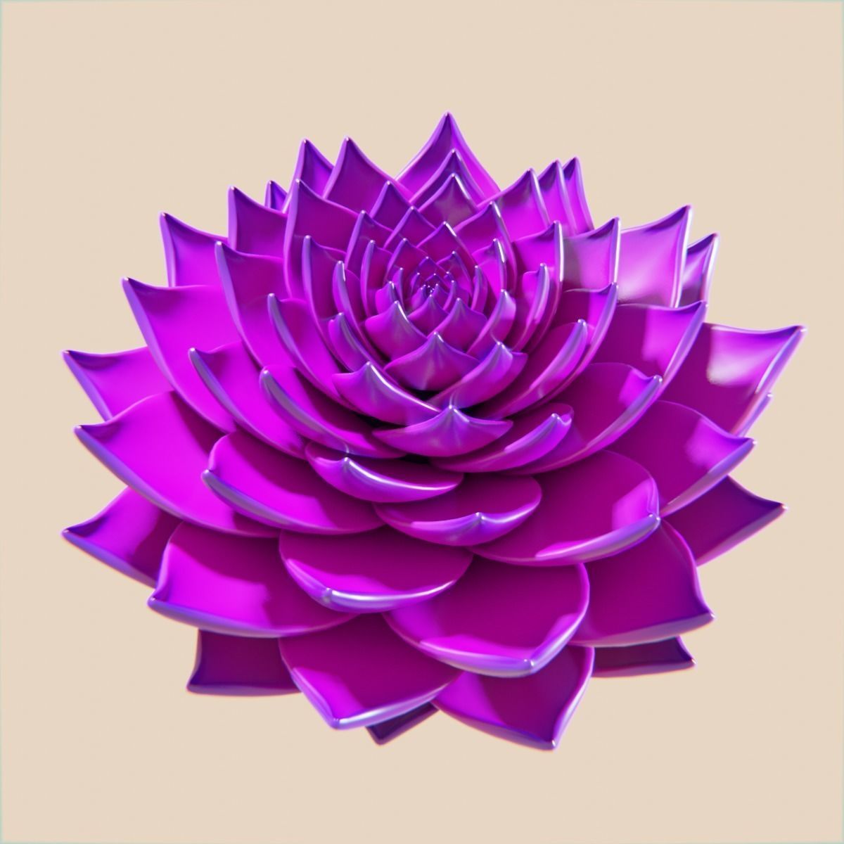 Geo Flower 3D model animated | CGTrader