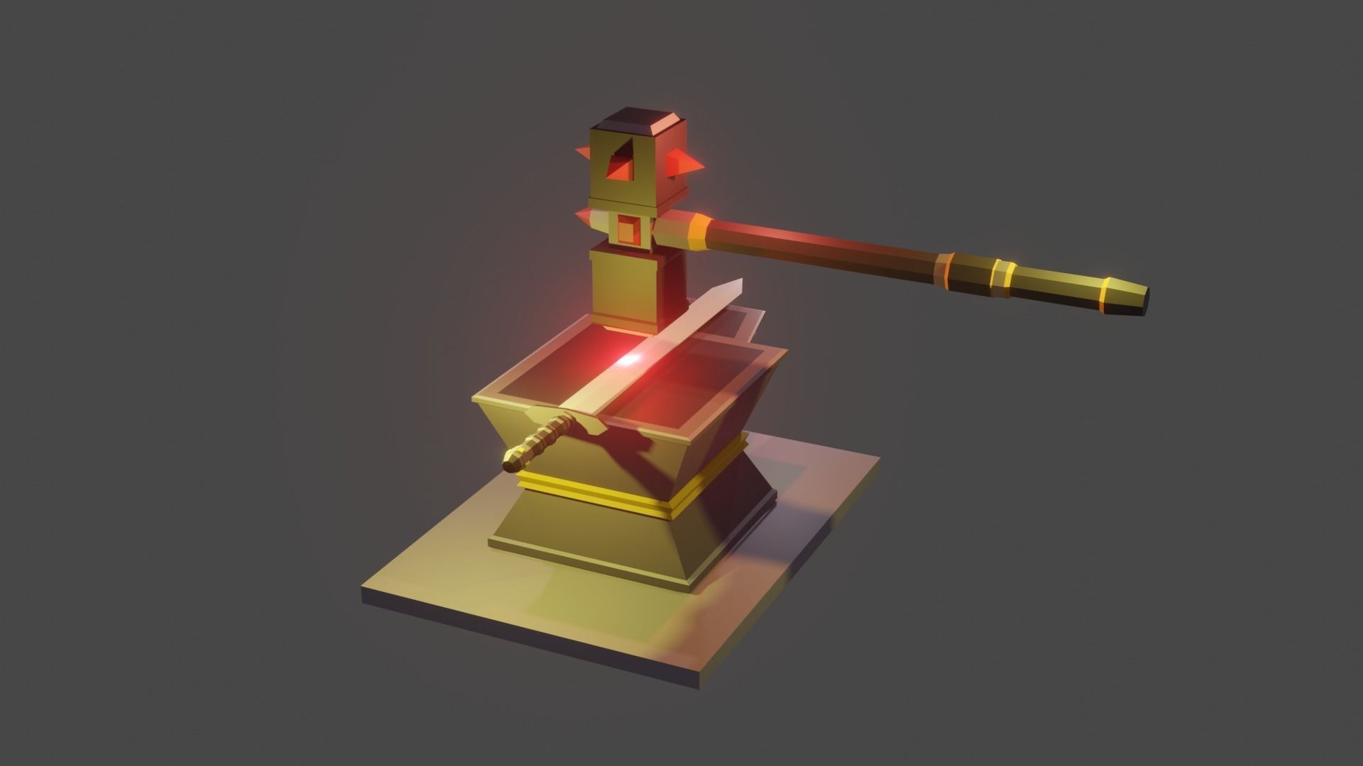 Ancient Iron Sword Forging system for black smith free VR / AR / low ...