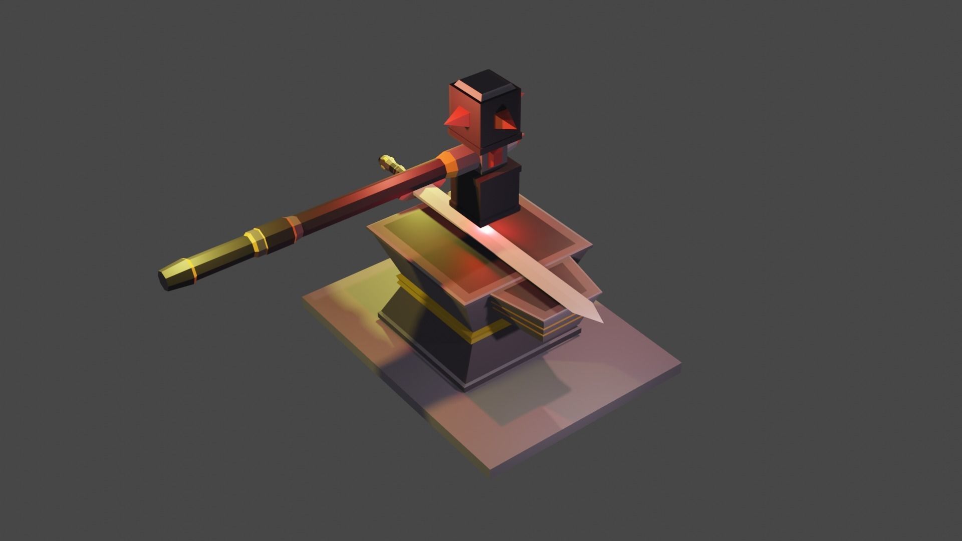 Ancient Iron Sword Forging system for black smith free VR / AR / low ...