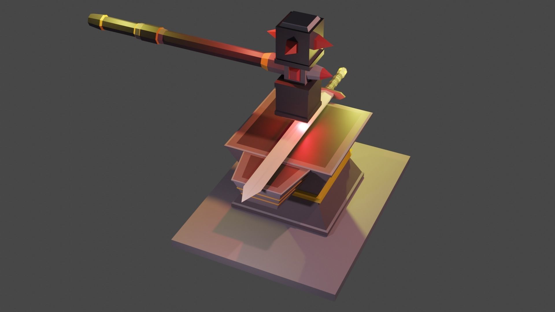 Ancient Iron Sword Forging system for black smith free VR / AR / low ...