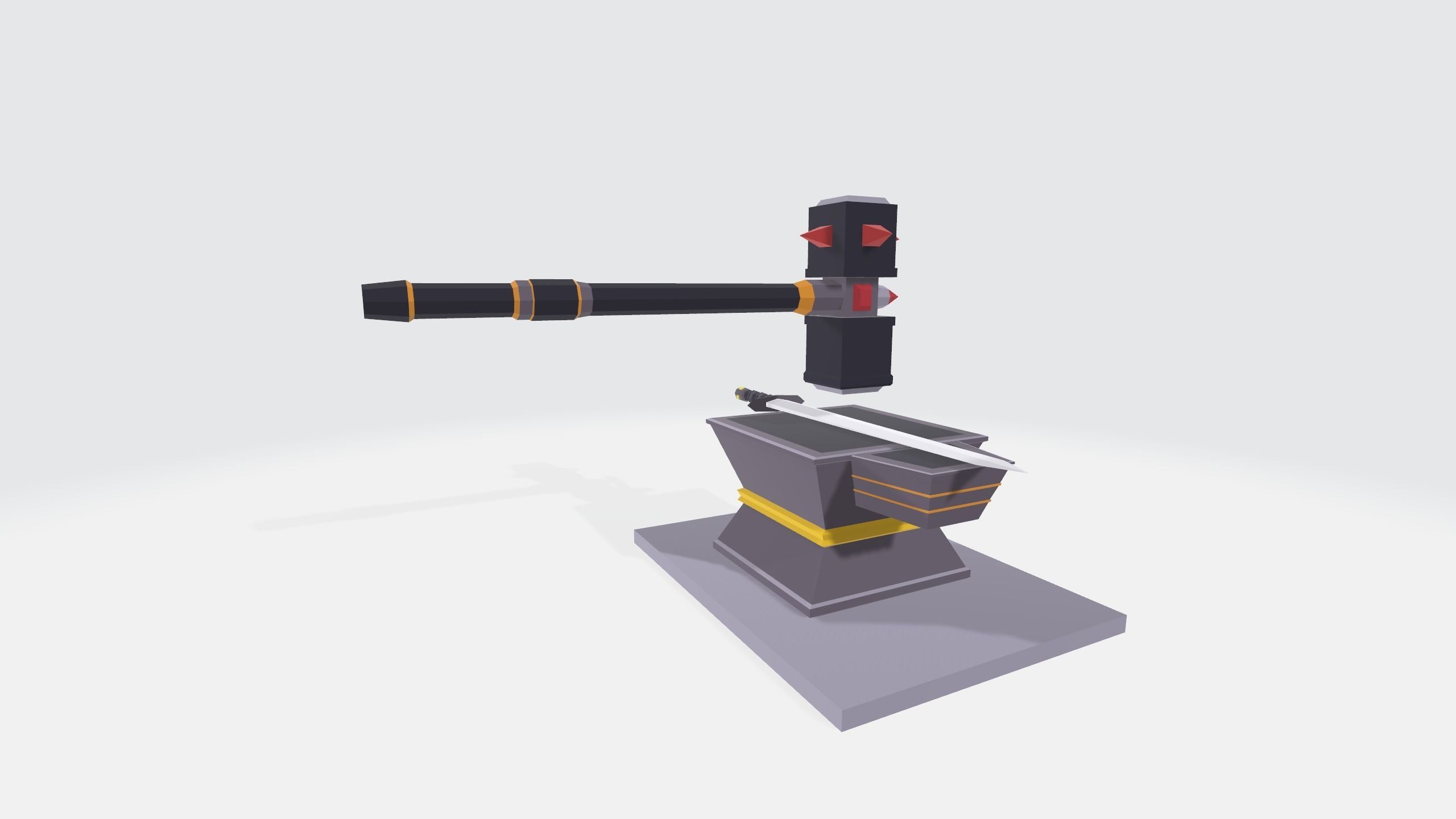 Ancient Iron Sword Forging system for black smith free VR / AR / low ...