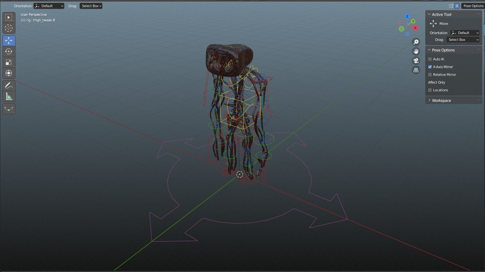 Bacteria Monster From The Backrooms Rigged 3D model rigged | CGTrader