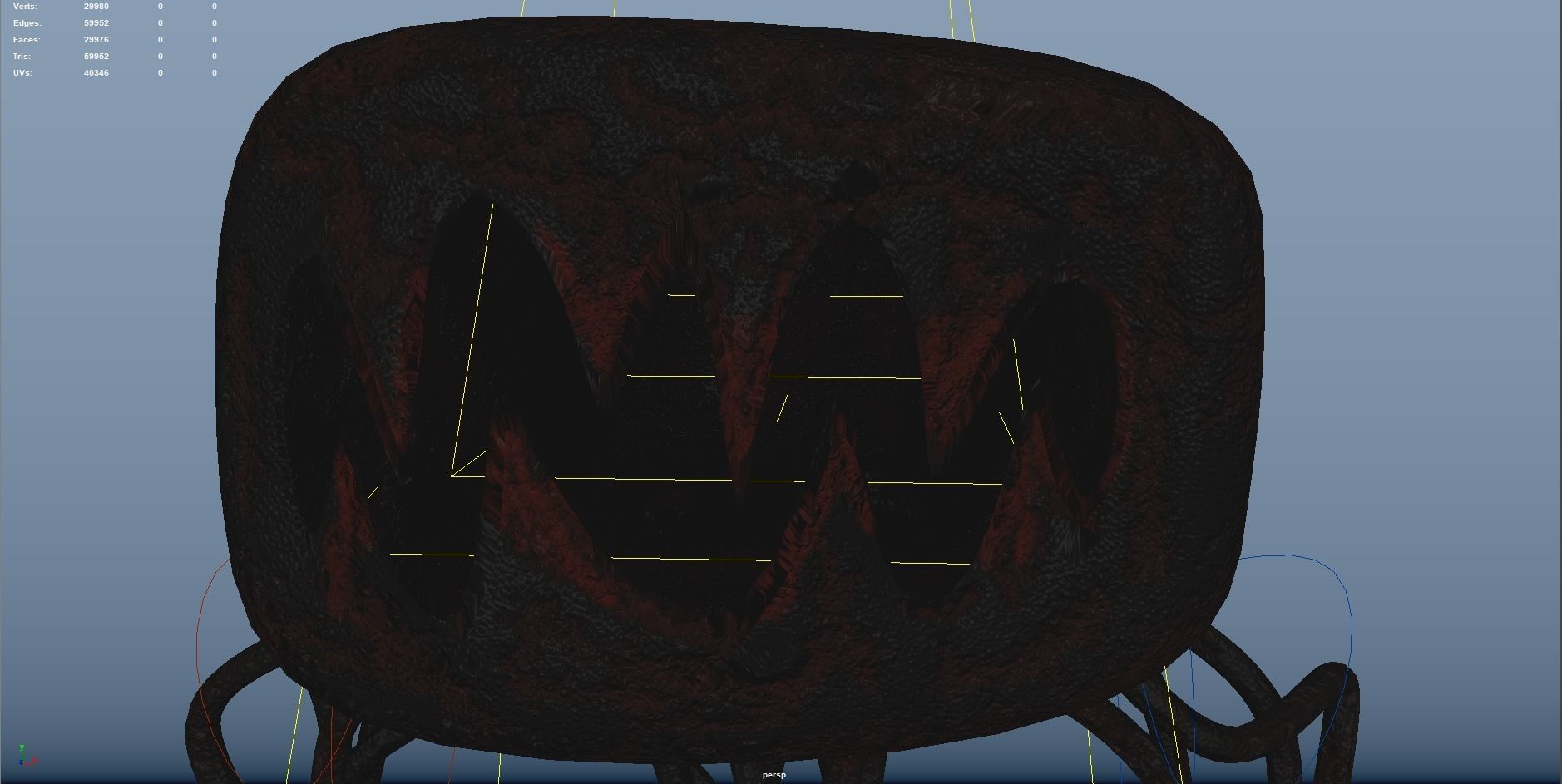 Bacteria Monster From The Backrooms Rigged 3D model rigged | CGTrader