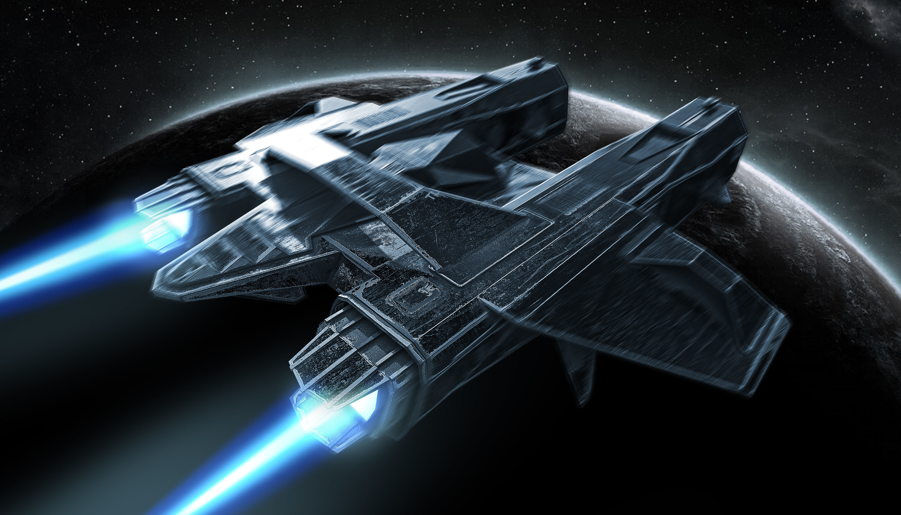 3D model Spaceship Fighter N6 VR / AR / low-poly | CGTrader