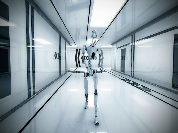 Robot Walking 3D model rigged | CGTrader