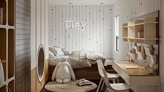 Children Bedroom 3D model | CGTrader