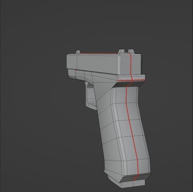 3D model Low Poly GLOCK-17 glock pistol VR / AR / low-poly | CGTrader