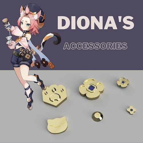 Diona Accessories 3D model 3D printable | CGTrader