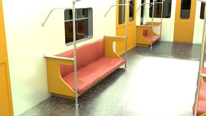 Metro Interior 3D model | CGTrader