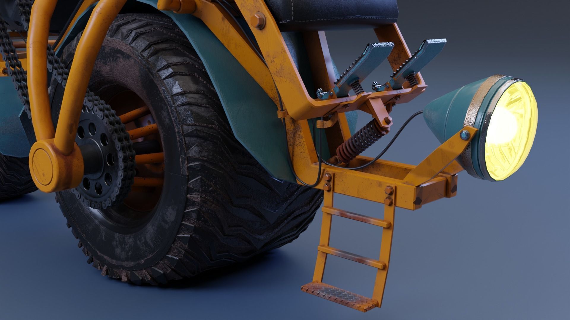 Fancy motorcycle free VR / AR / low-poly 3D model rigged | CGTrader