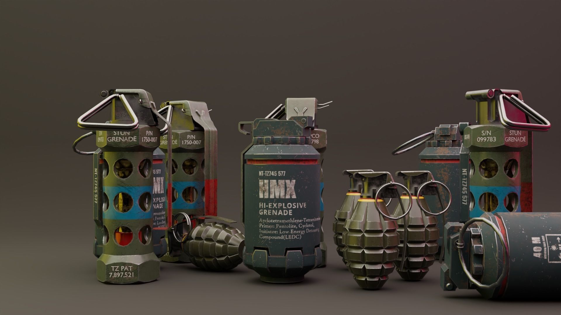 3D model Grenade launcher VR / AR / low-poly | CGTrader