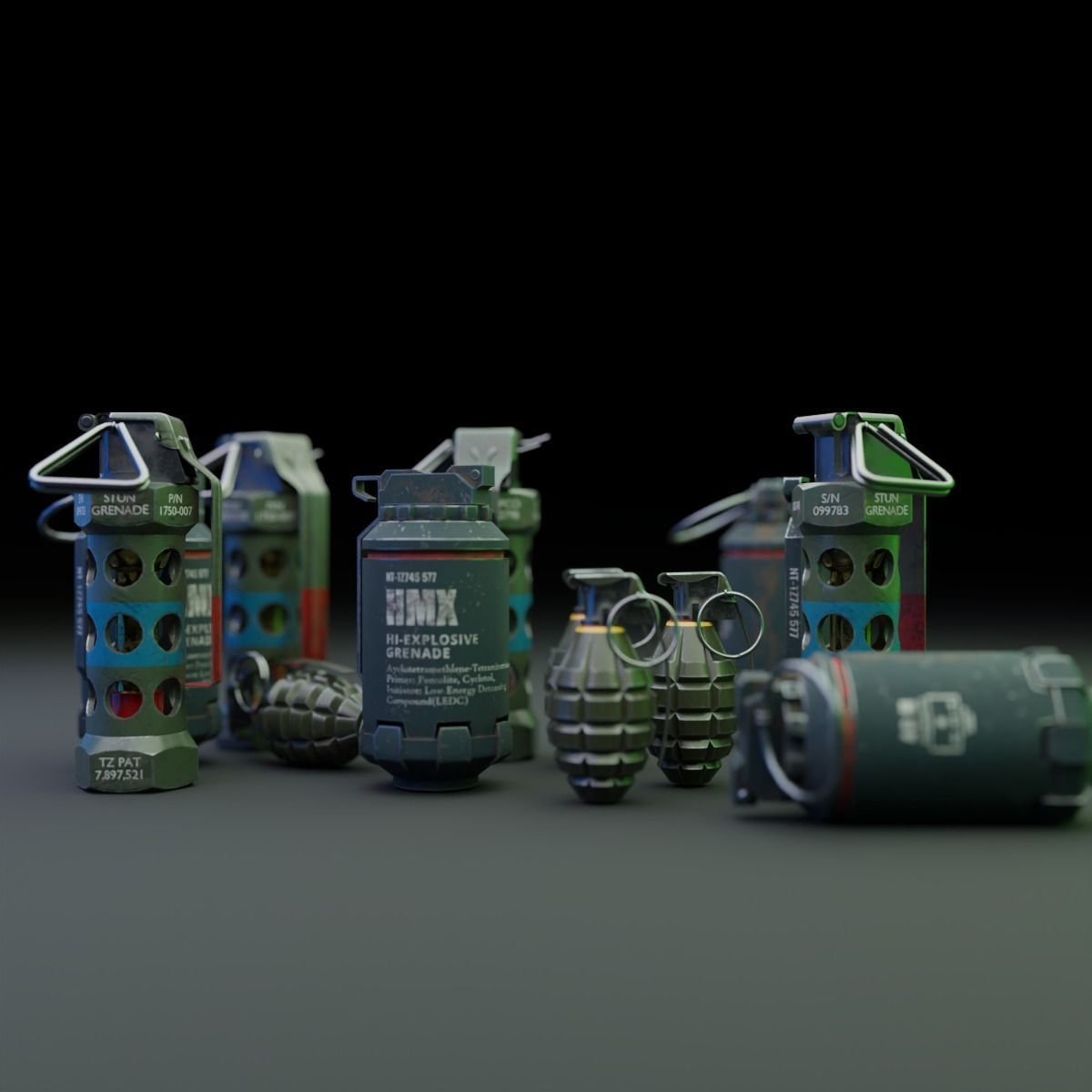 3D model Grenade launcher VR / AR / low-poly | CGTrader