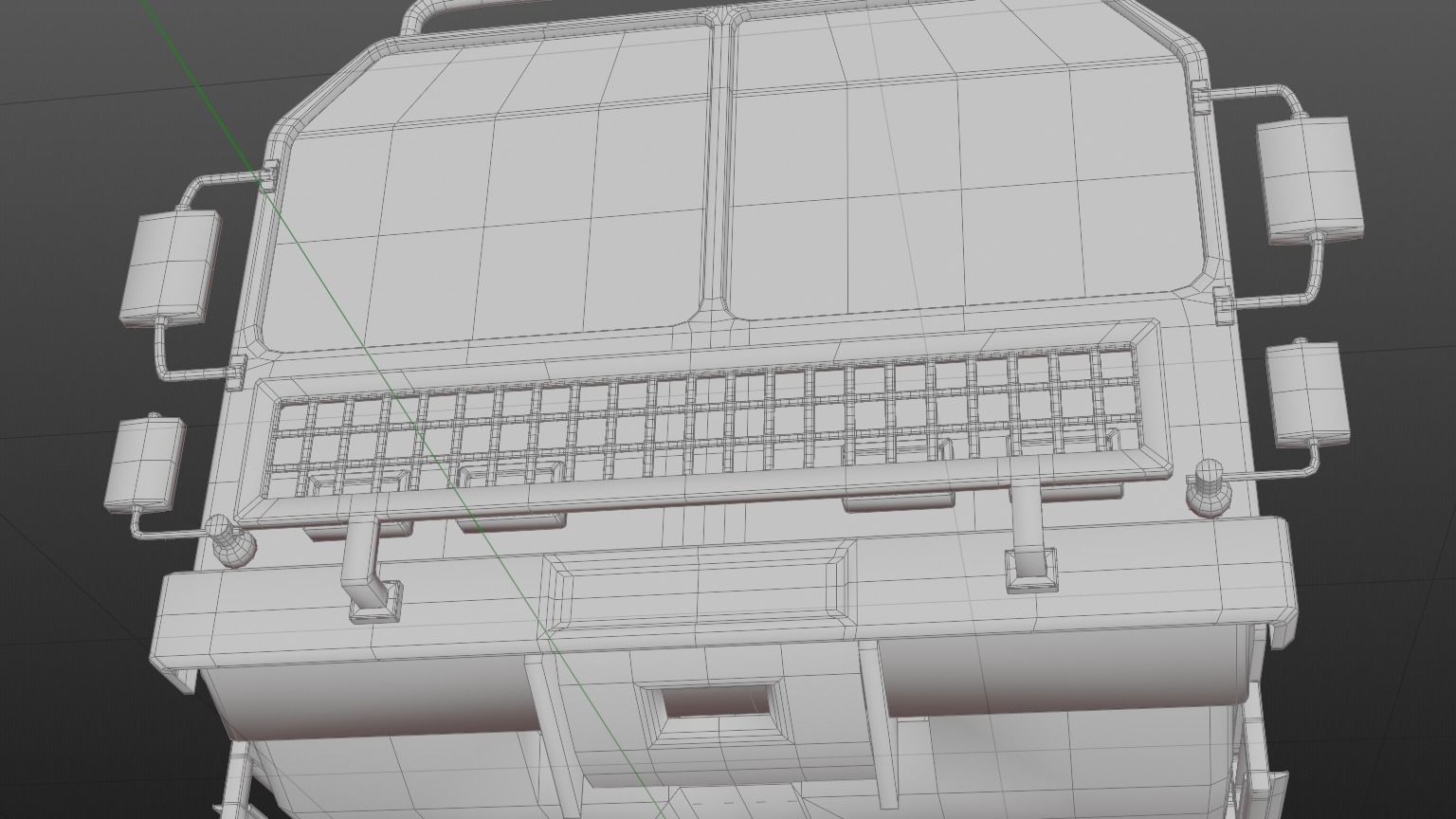 Dark Military-type Convoy Vehicle 3D model | CGTrader