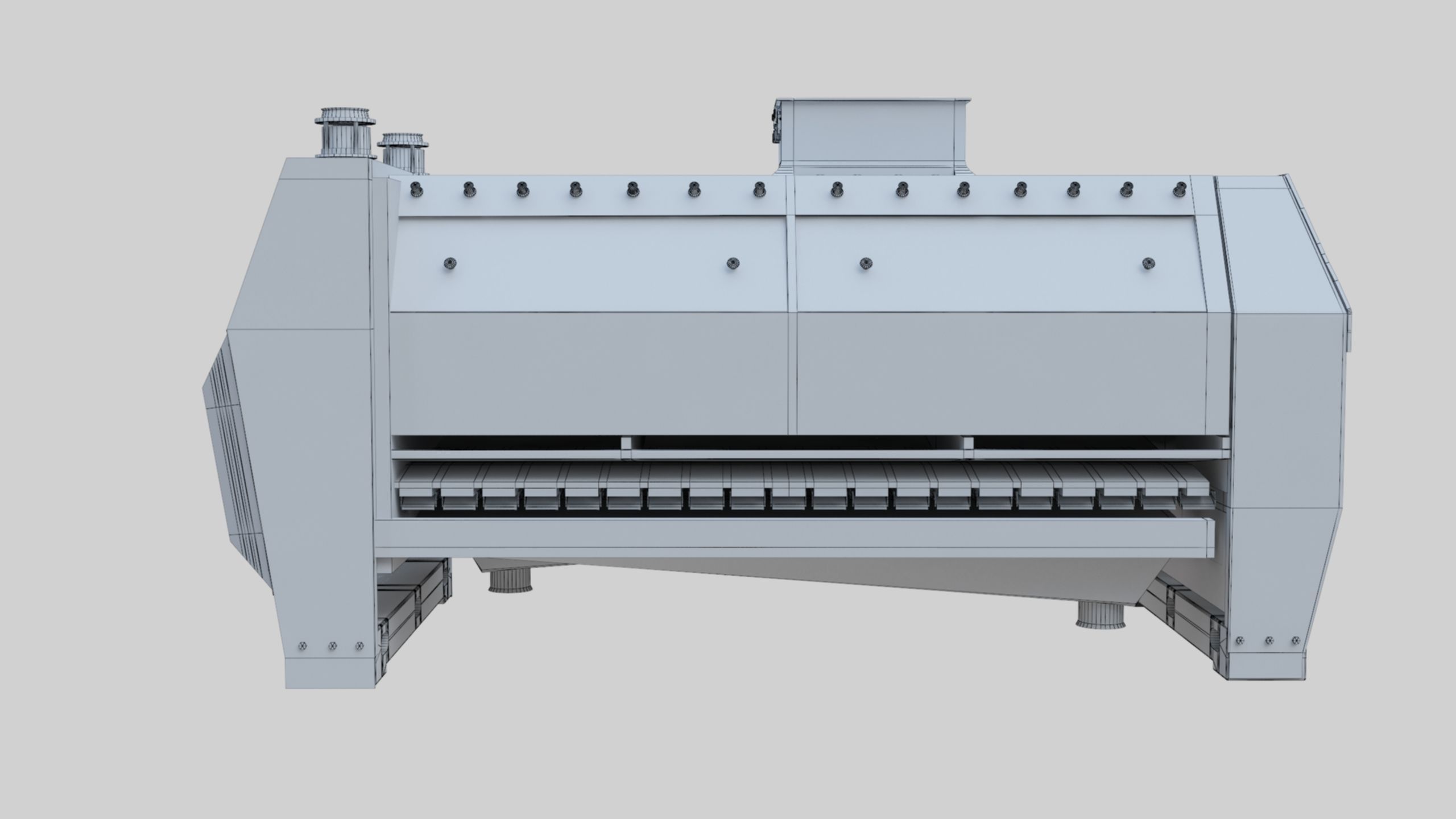 3D model Semolina Purifier - Wheat Grain Flour Milling Machine VR / AR ...