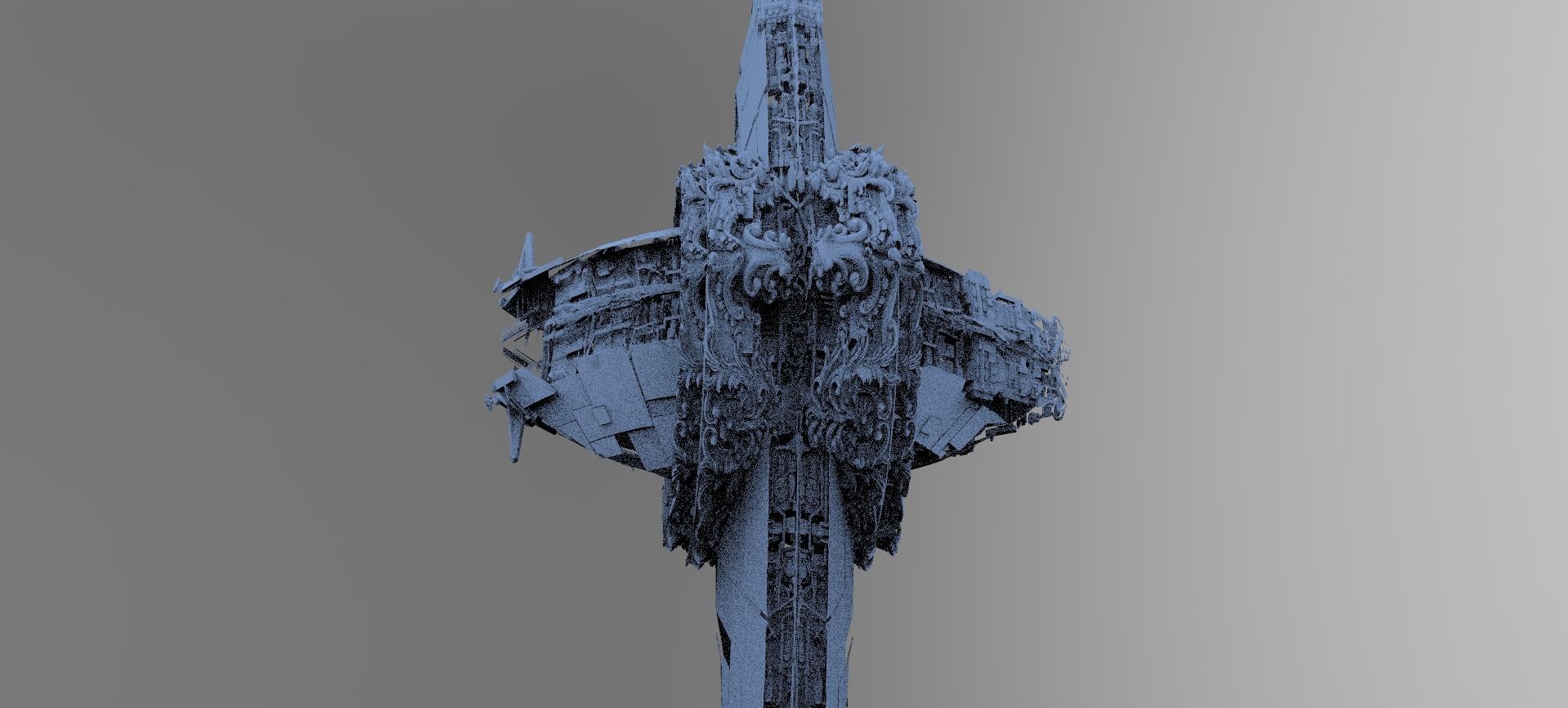 Ocean Cyberpunk Atlantis Deep city ring 6 3D model | CGTrader