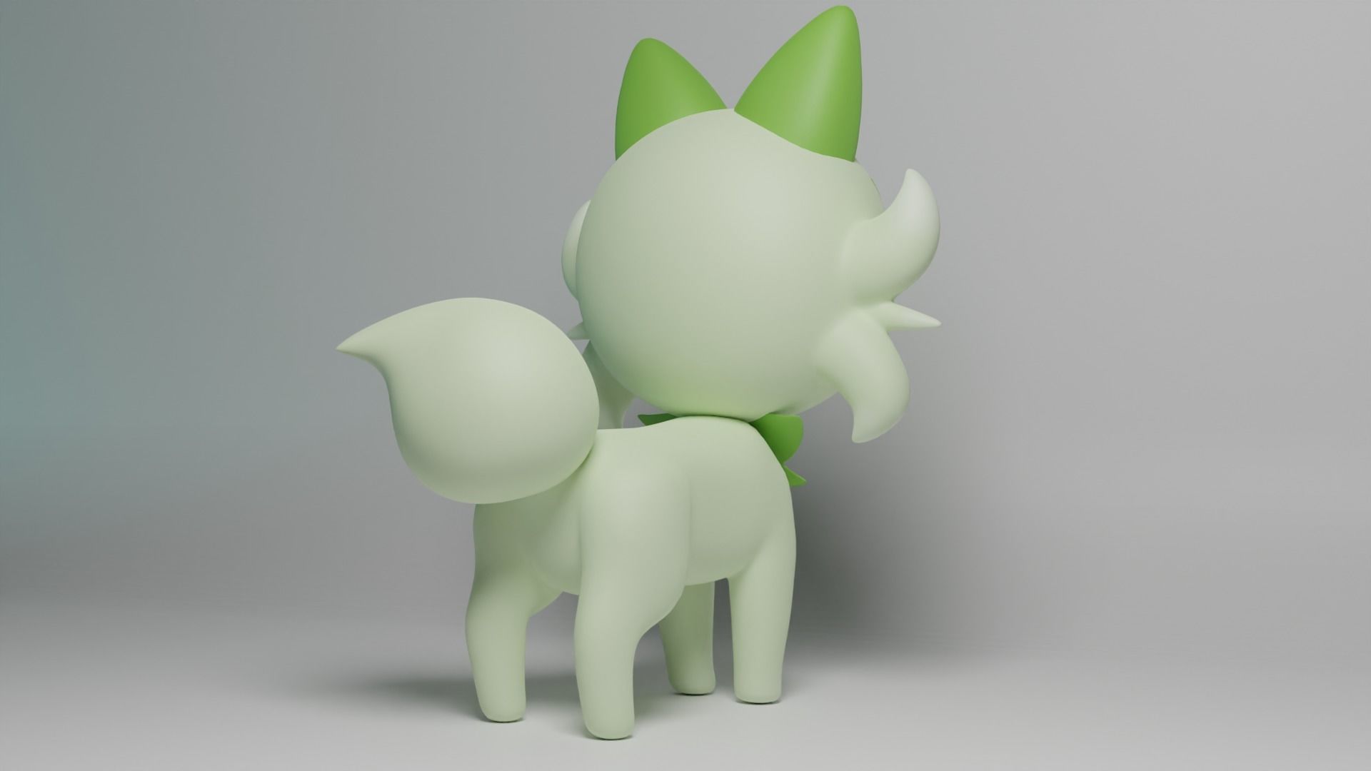 3D model Sprigatito Rigged 3d Model VR / AR / low-poly | CGTrader
