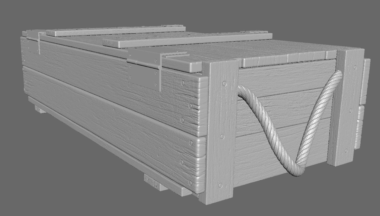 3D model Wood Ammo Box VR / AR / low-poly | CGTrader