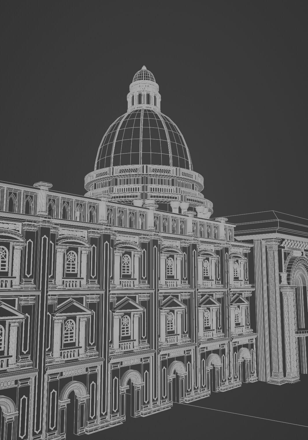 Roman style architecture 3D model | CGTrader