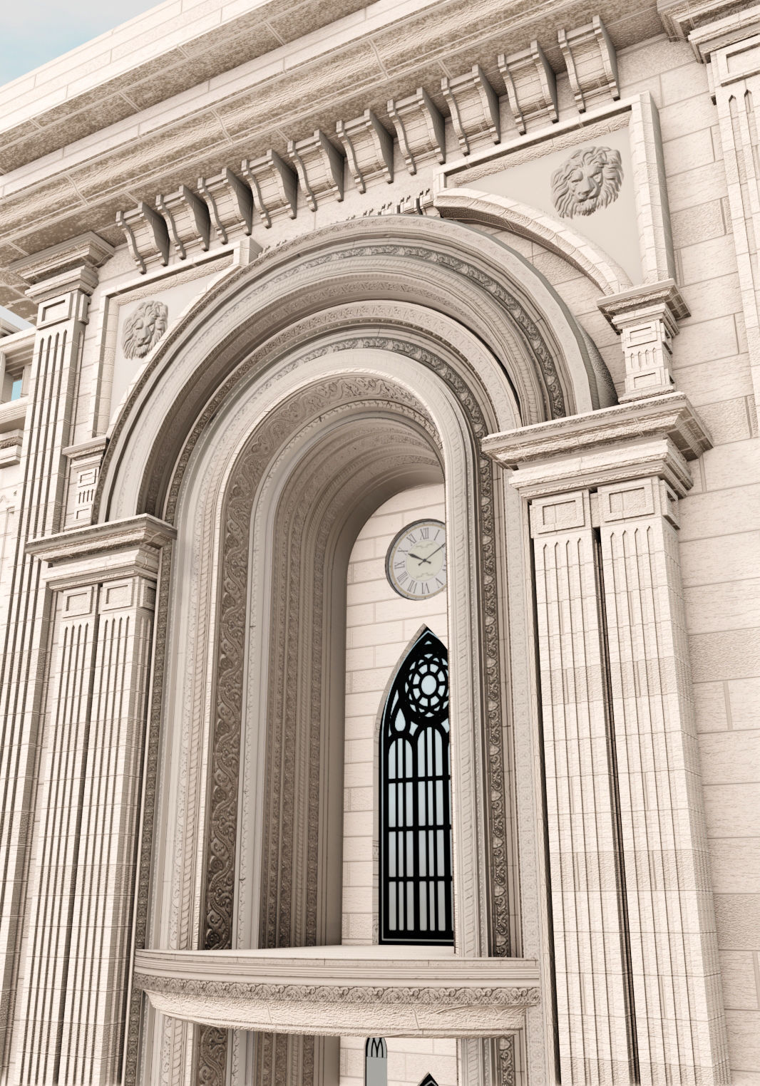 Roman style architecture 3D model | CGTrader