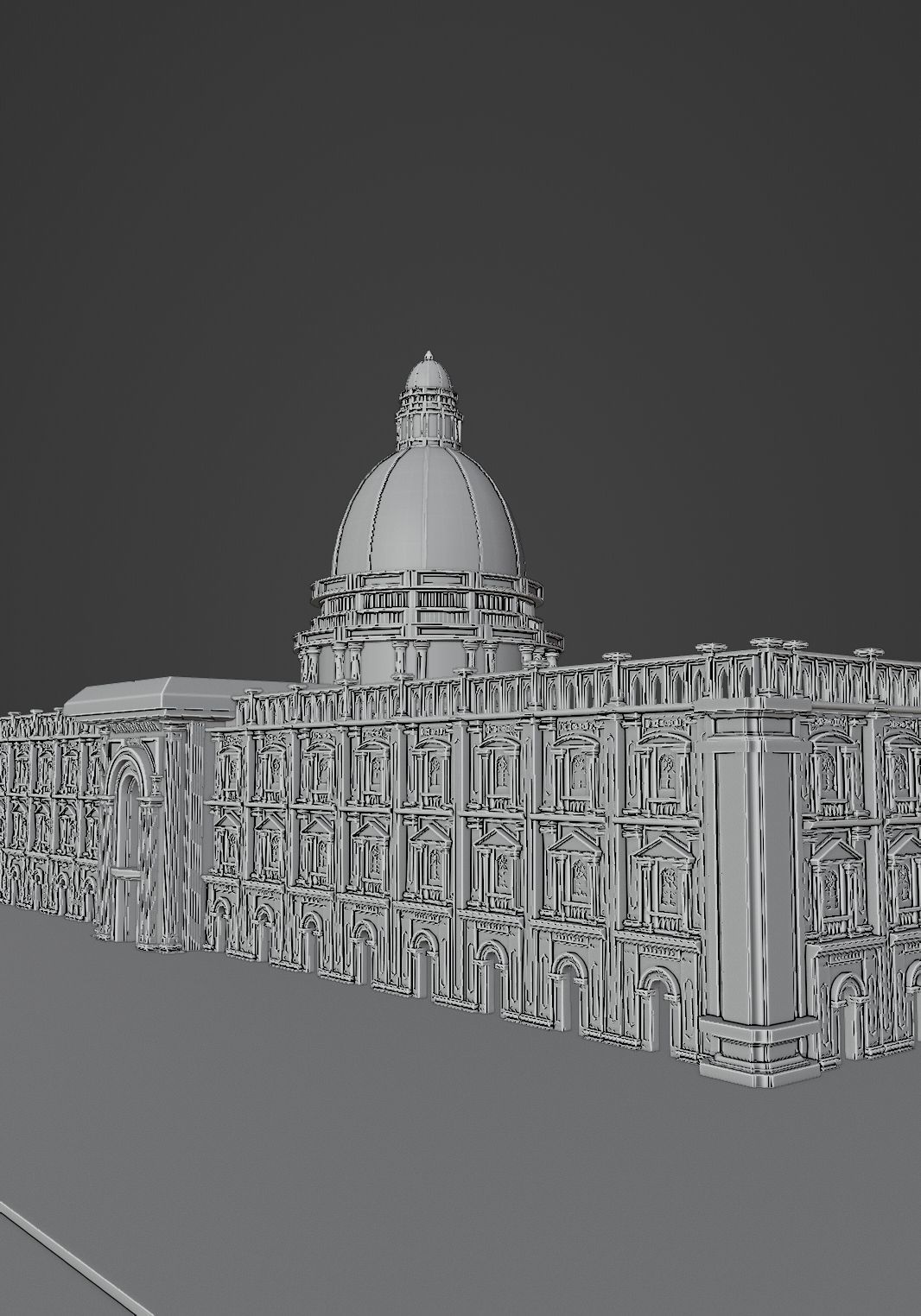 Roman style architecture 3D model | CGTrader