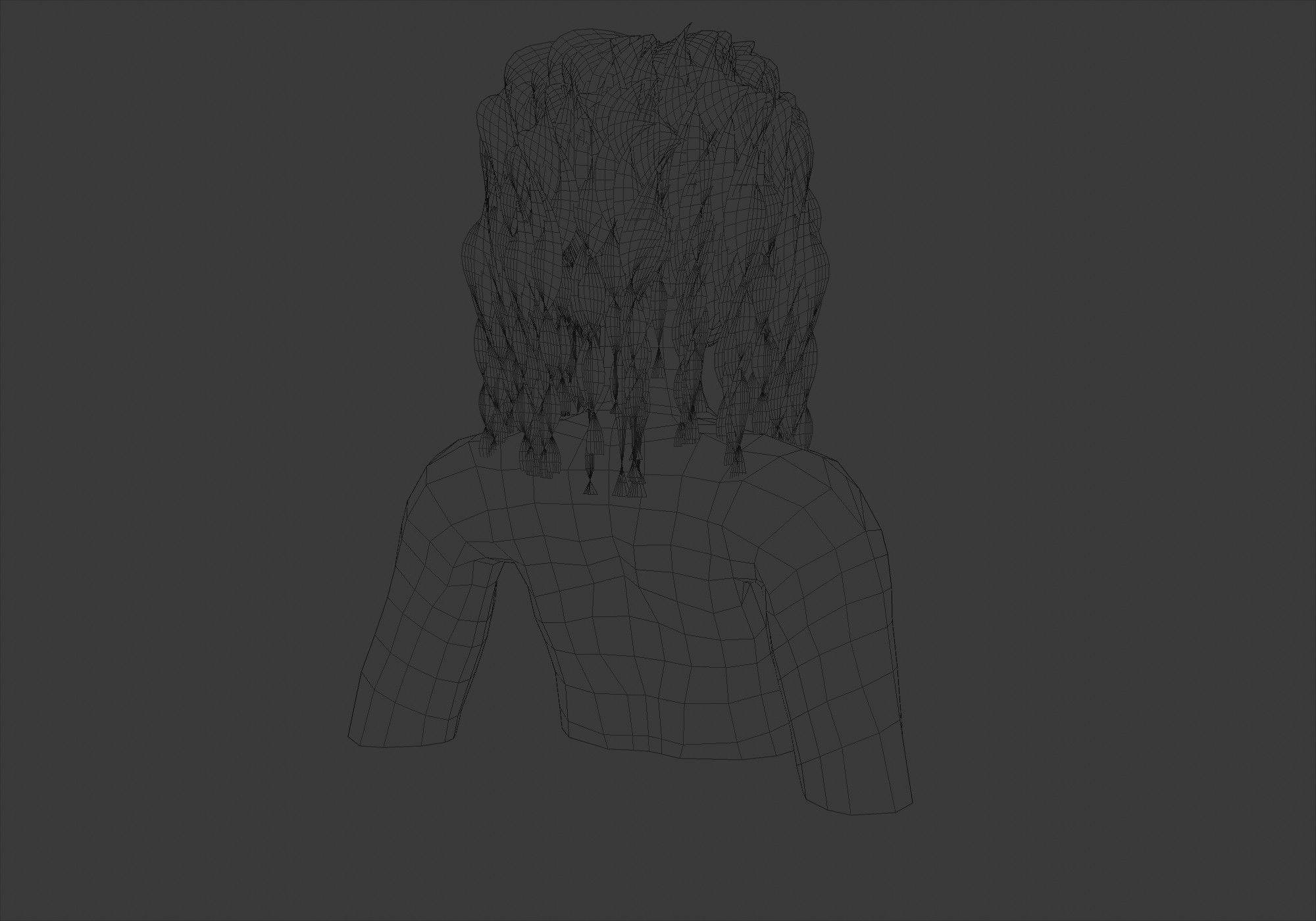 Curly Female Hairstyle 3D model | CGTrader