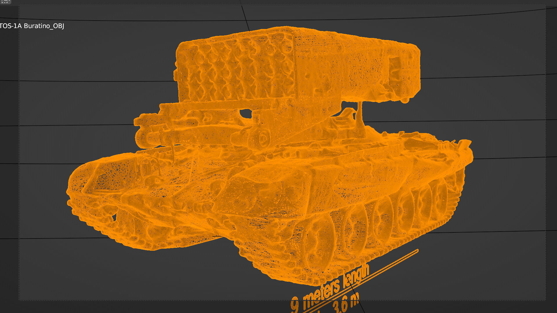 Russian TOS-1 Buratino TOS-1A Solntsepyok destroyed by Ukraine 3D model ...
