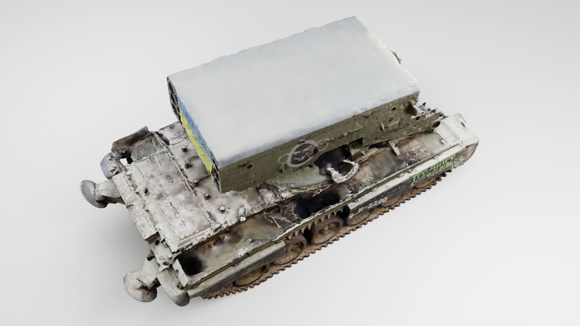 Russian TOS-1 Buratino TOS-1A Solntsepyok destroyed by Ukraine 3D model ...