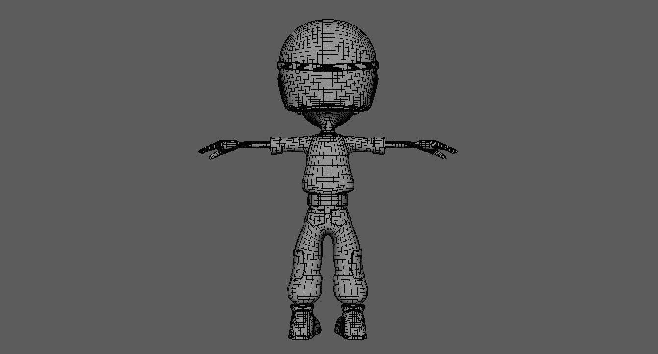 little pilot free 3D model | CGTrader