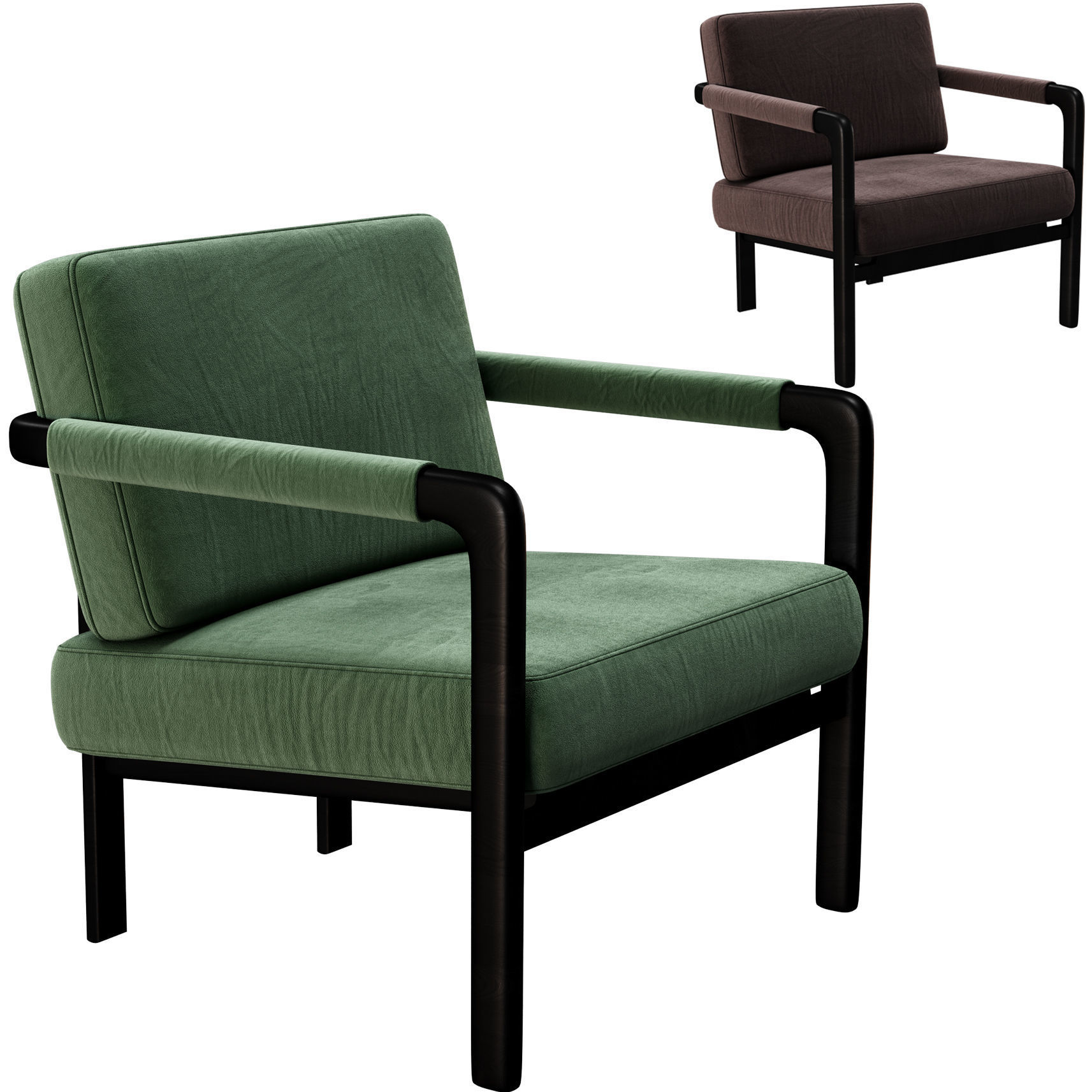 MONTGOMERY Easy chair By Giorgetti 3D model | CGTrader