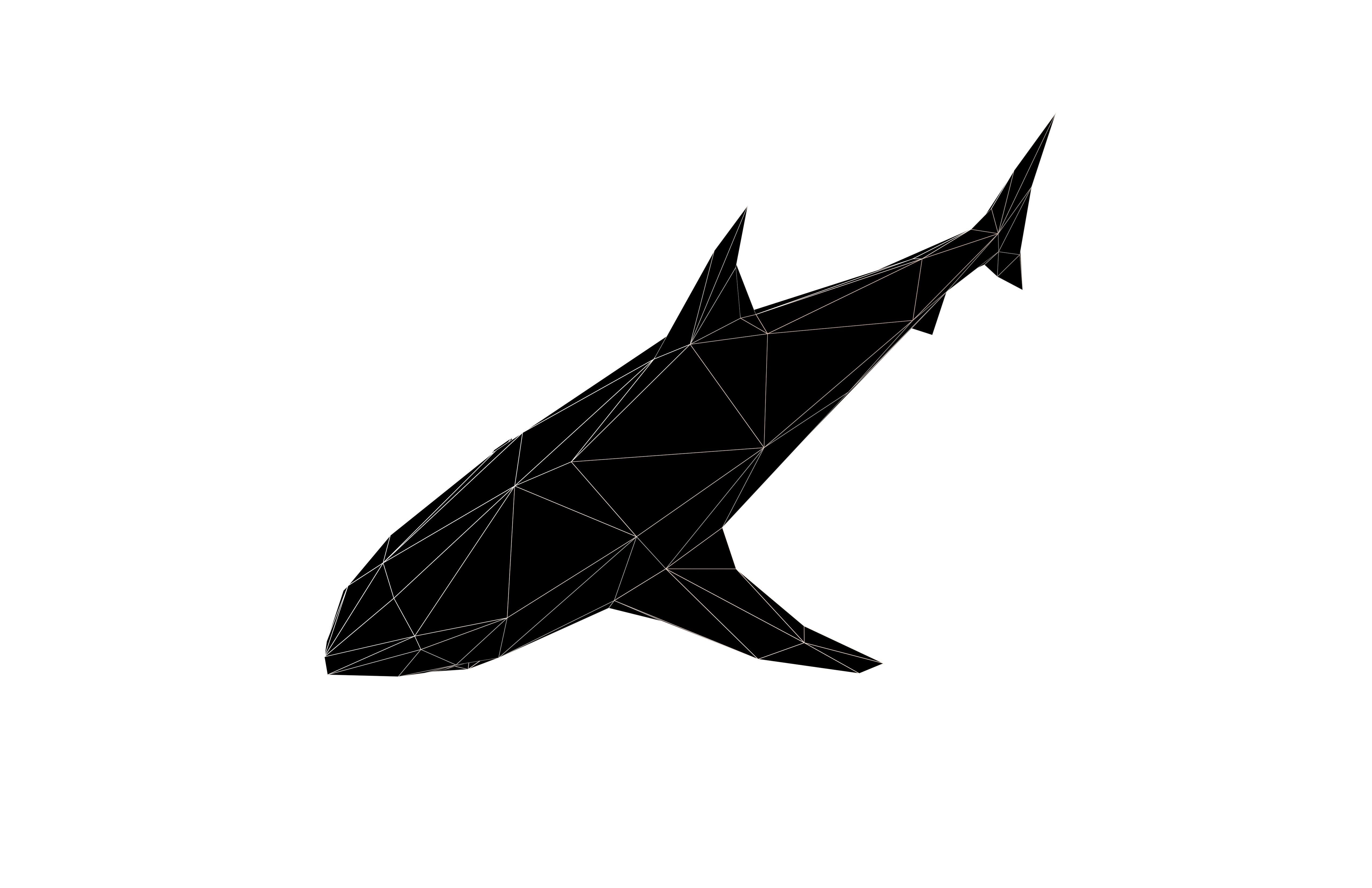 3D model Low Poly Shark v1 011 VR / AR / low-poly | CGTrader