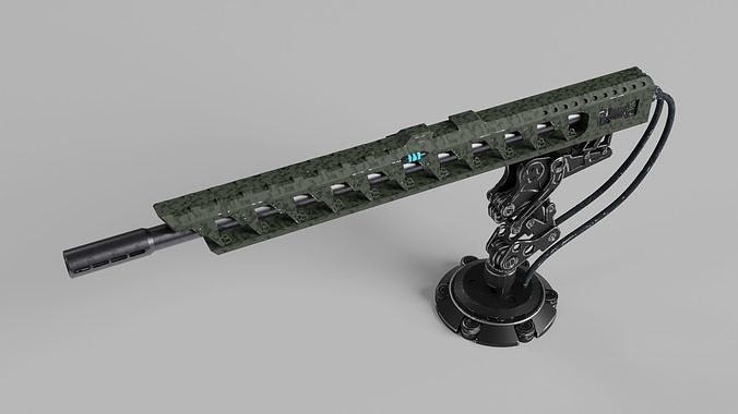 High Quality Laser Cannon 3D model | CGTrader