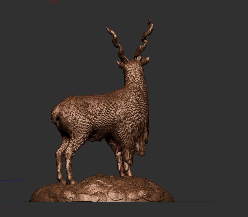 Markhor deer 3D model 3D printable | CGTrader