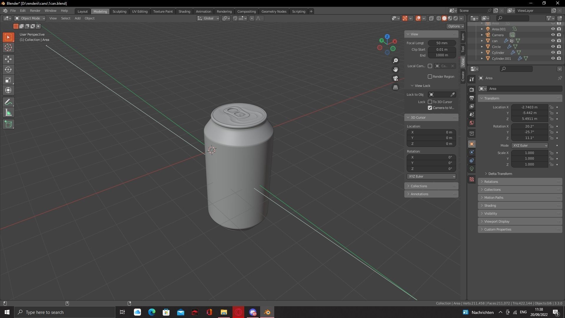 Can packaging 3D model | CGTrader
