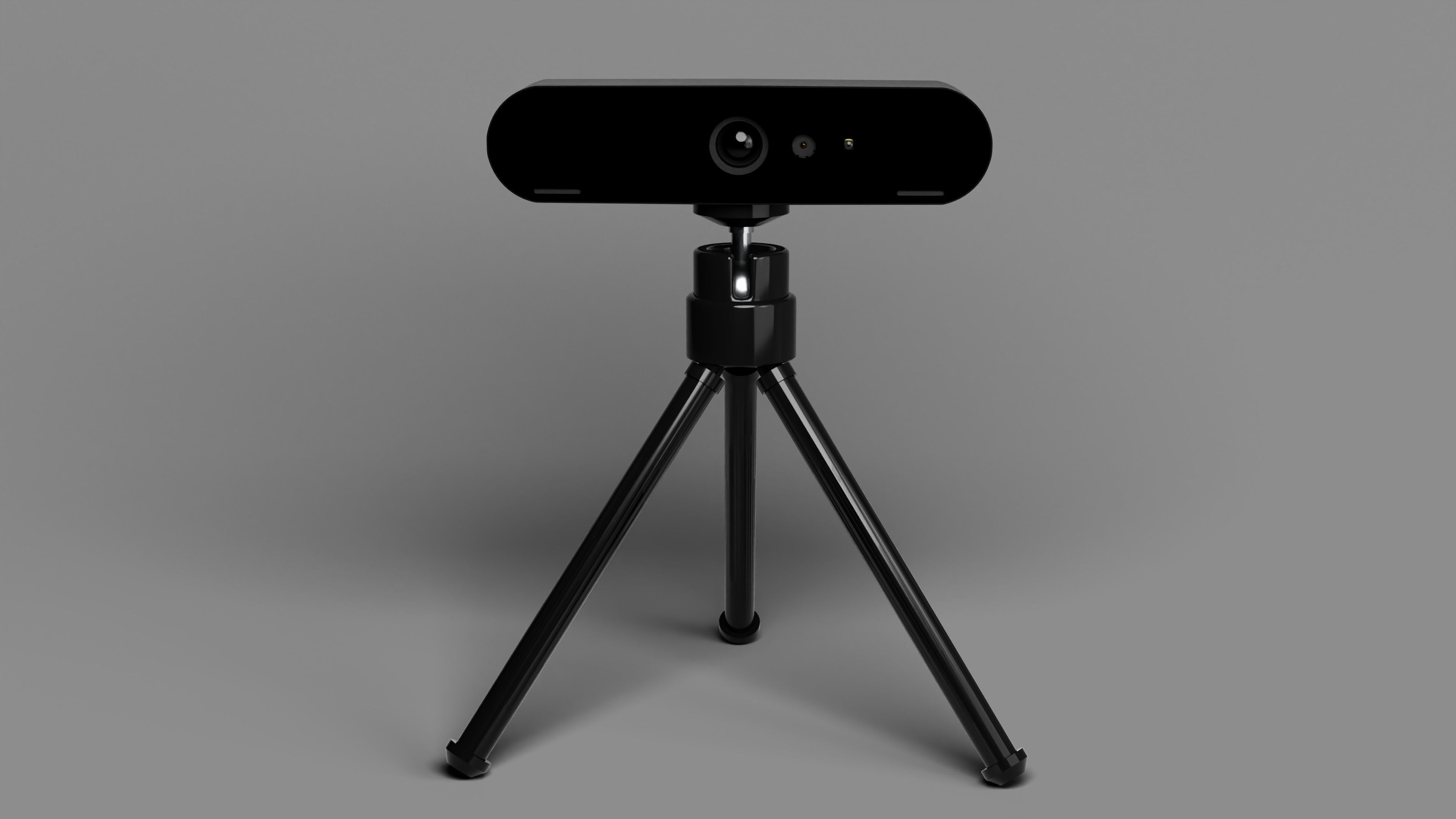 3D model Logitech BRIO UHD 4K Webcam and Tripod VR / AR / low-poly ...