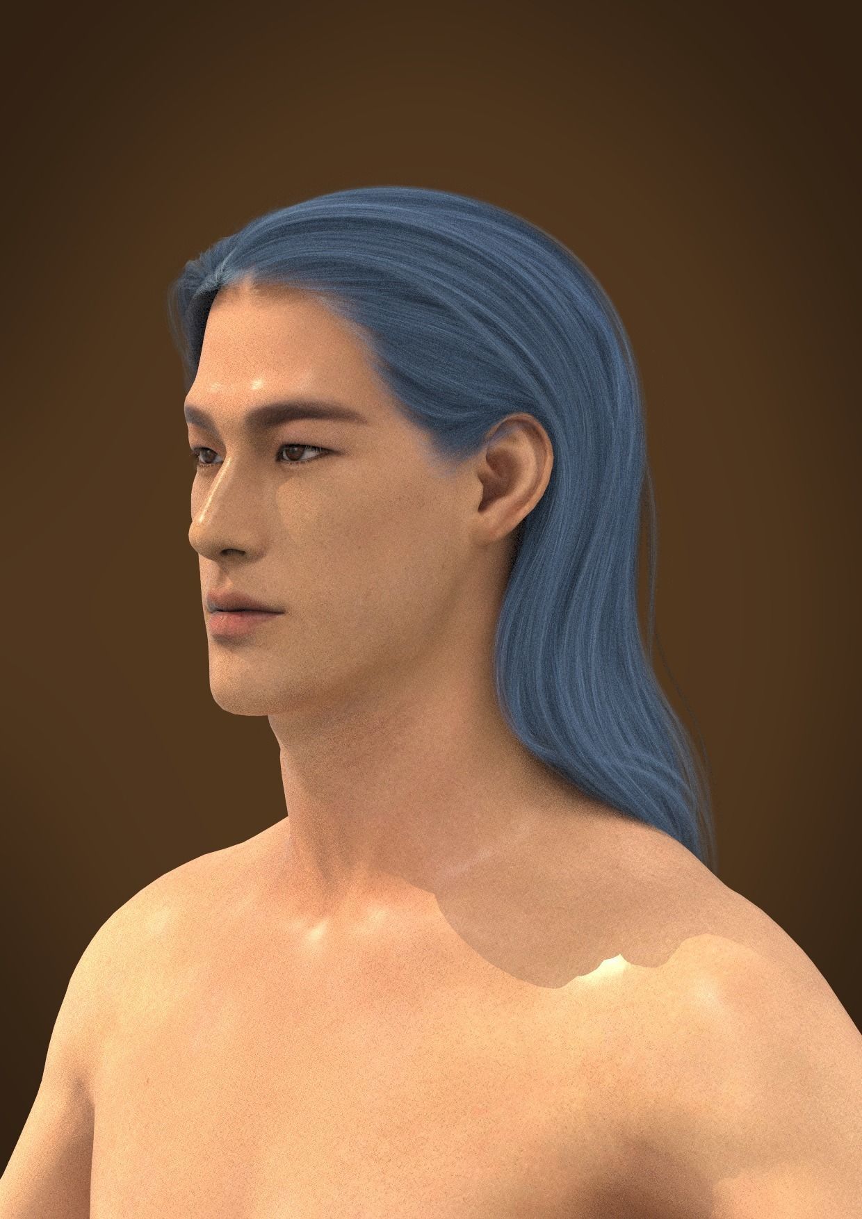 Men hair 026-MV2 for Jinho-MV2 3D model from Clo3D Software 3D model ...