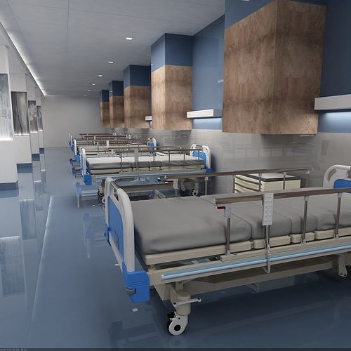 3D model Medical Patient Room 3D model VR / AR / low-poly | CGTrader