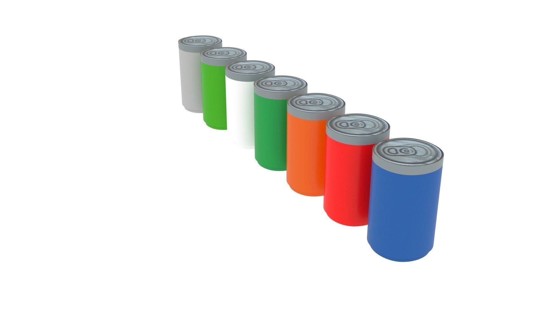 Lego Soda Cans Set 3D model | CGTrader