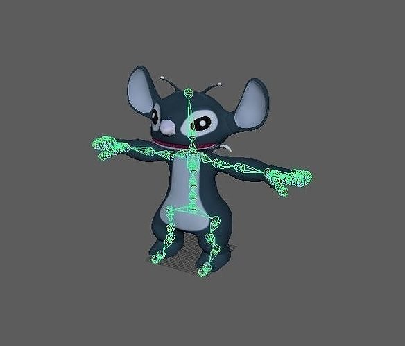 3D model stich stitch character VR / AR / low-poly | CGTrader