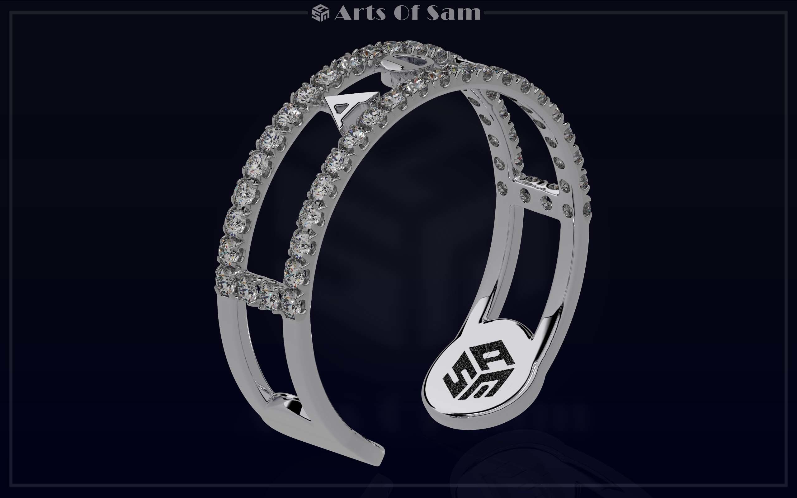 AOS Logo Ring free 3D model 3D printable | CGTrader